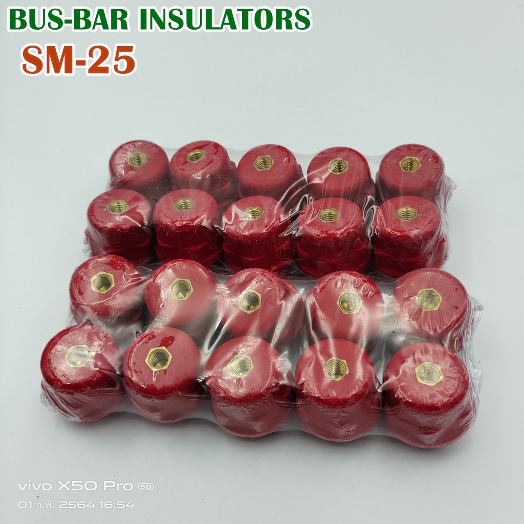 ลูกถ้วยฉนวนแดง Bus-Bar Insulators รุ่น SM-25, SM-30, SM-35, SM-40, SM-51 สินค้าพร้อมส่ง | Shopee ...