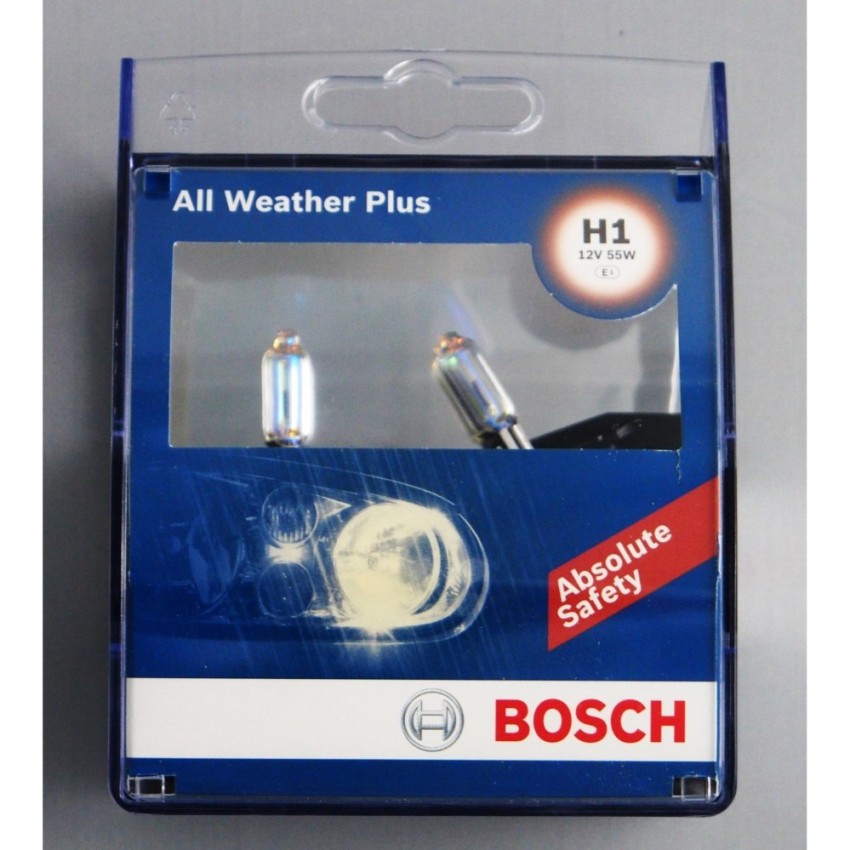 BOSCH หลอดไฟหน้ารถยนต์ H1 55W รุ่น All weather Plus สำหรับหลอดไฟหน้า ...