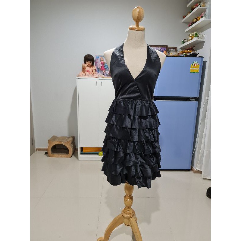 ชุดราตรีสั้นสีดำ(T113) ชุดลด50% ไม่รับเปลี่ยนและคืน | Shopee Thailand