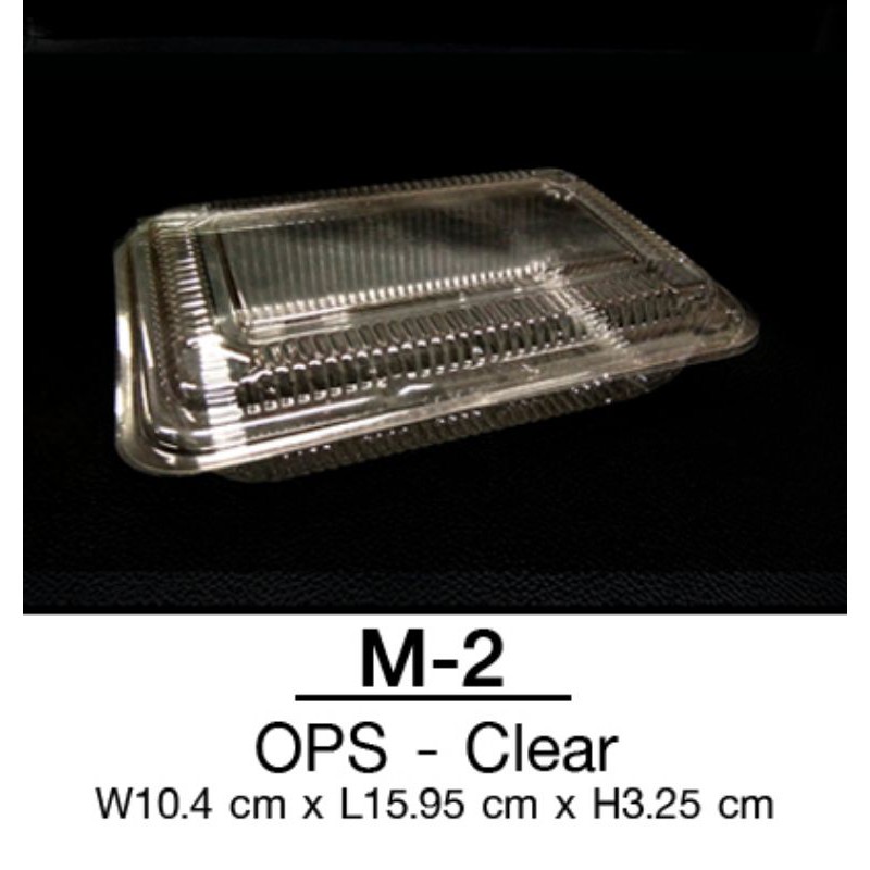 กล่องใส OPS 2H มีล๊อคในตัว 100ใบต่อแพ็ค | Shopee Thailand