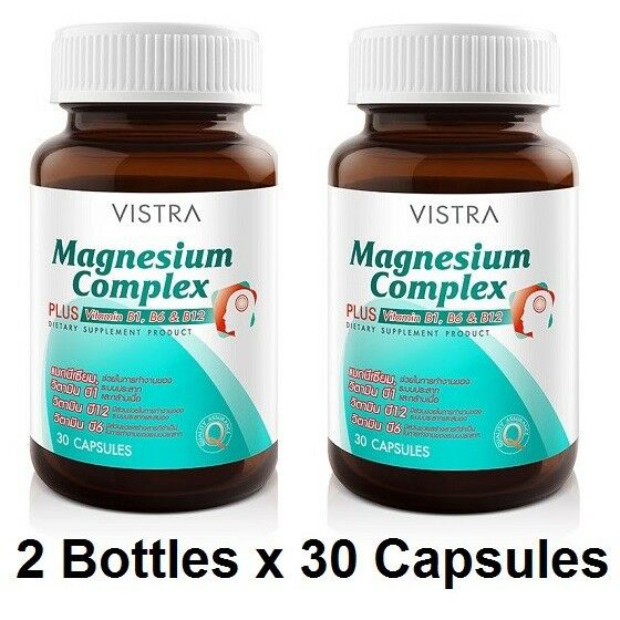 VISTRA Magnesium Complex 30 capsules จำนวน 2 ขวด | Shopee Thailand