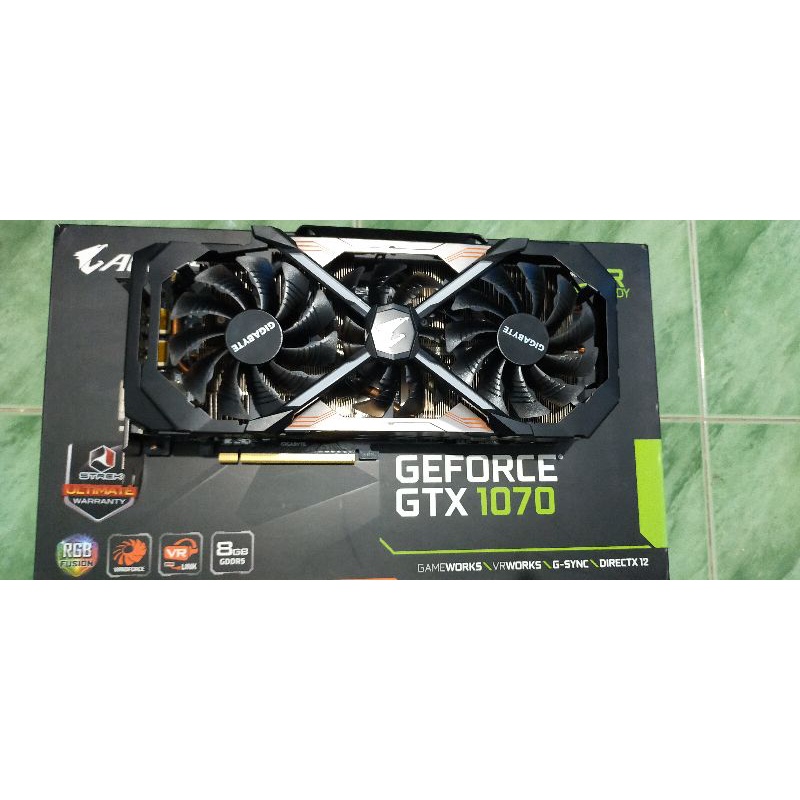 GIGABYTE AORUS GTX1070 8G GDDR5 256-bit ครบกล่อง พร้อมส่ง | Shopee Thailand