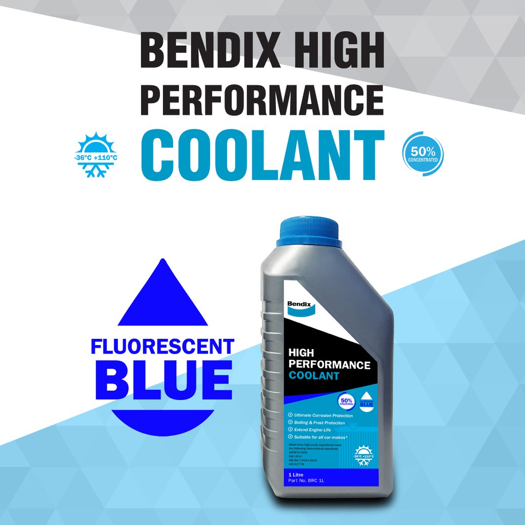 Bendix น้ำยาหล่อเย็น/ น้ำยาเติมหม้อน้ำ รถยนต์, มอเตอร์ไซค์ คุณภาพสูง 1 ลิตร (Coolant) | Shopee ...