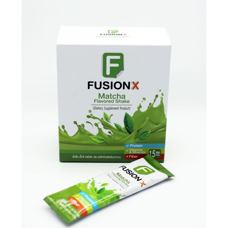 Fusion-X 1 กล่องมี 15 ซอง (รสชาเขียวมัจฉะ) | Shopee Thailand