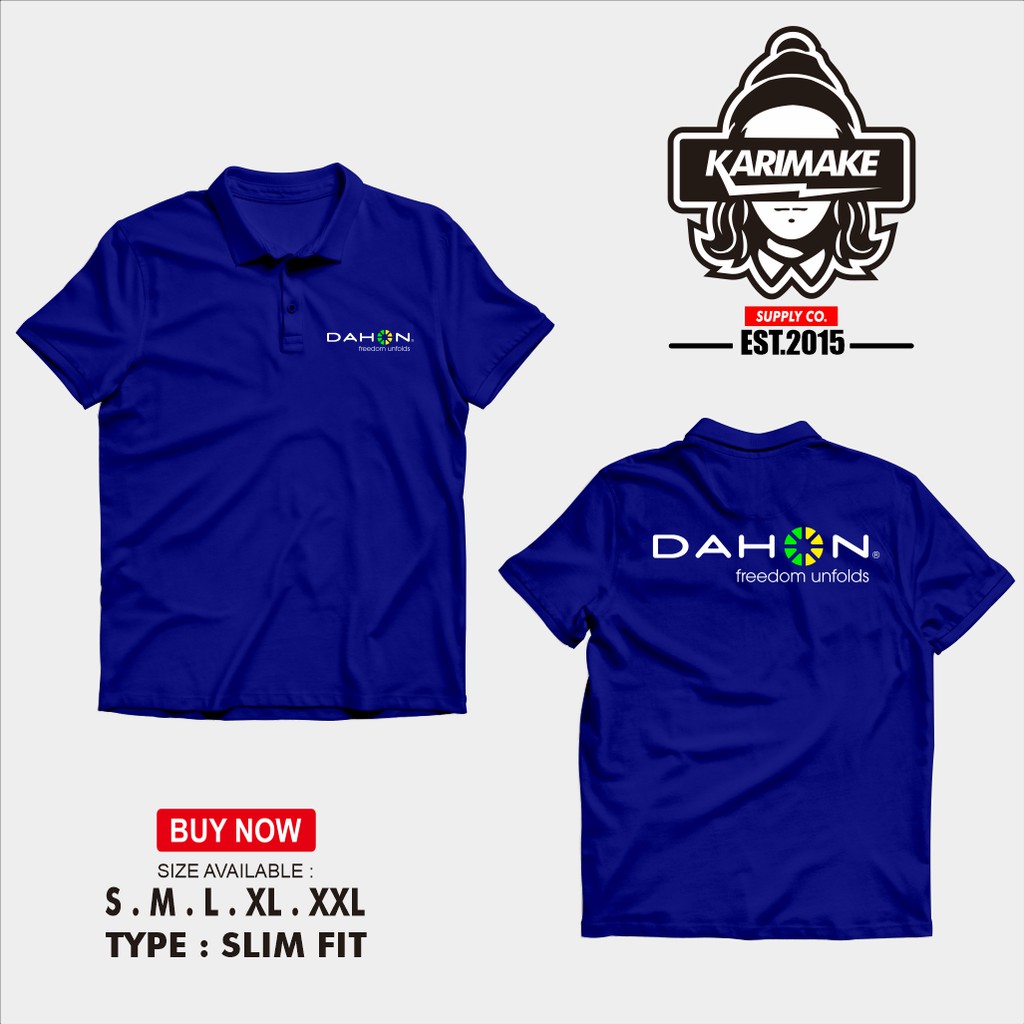 เสื้อโปโล เสื้อโปโล Dahon Logo Bike Shirt Sport - Poloshirt.id | Shopee ...