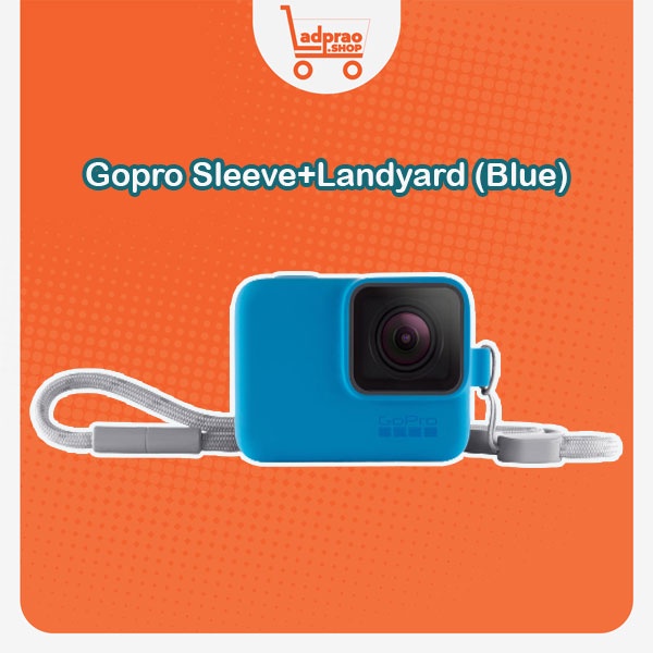 เคส Gopro Sleeve+Landyard (Blue)โกโปรรุ่น 5/6/7 | Shopee Thailand