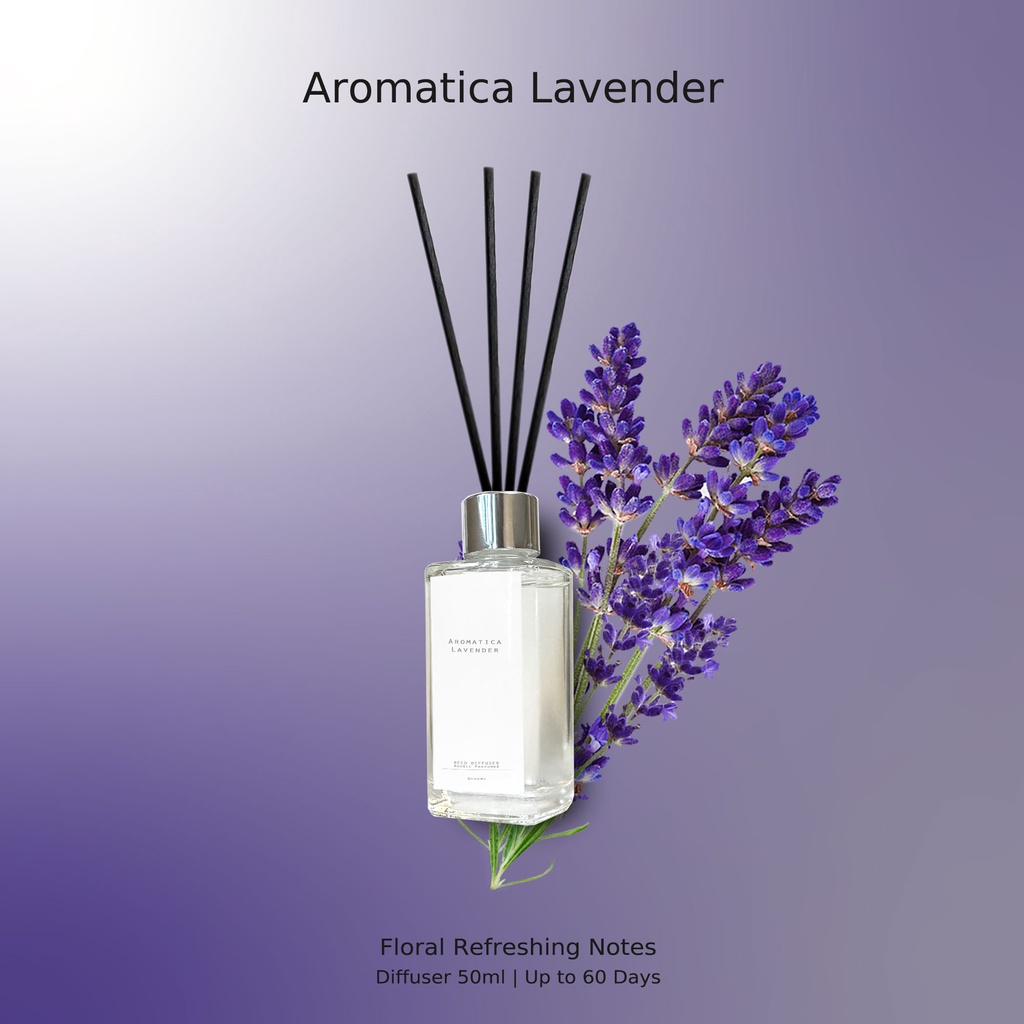 ก้านหอม ปรับอากาศ Diffuser กลิ่น Aromatica Lavender ผ่อนคลายสไตล์ ลาเวน ...