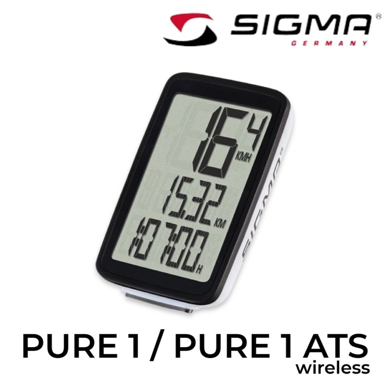 🔥ศูนย์ไทย ไมล์ จักรยาน วัดความเร็ว SIGMA PURE 1 & 1 ATS ไร้สาย จอใหญ่ ...