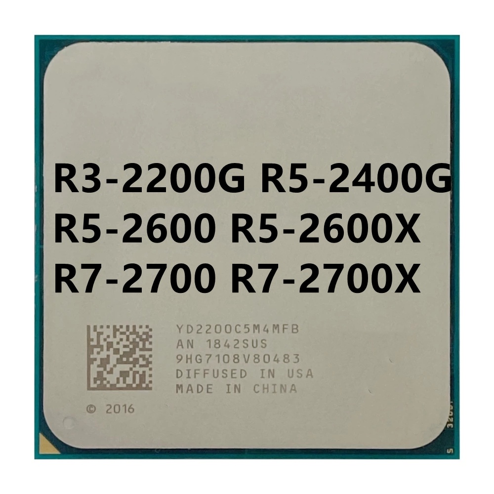 R3-2200g R5-2400G R5-52600 R5-5200X R7-2700 R7-2700X CPU โปรเซสเซอร์ซ็ ...