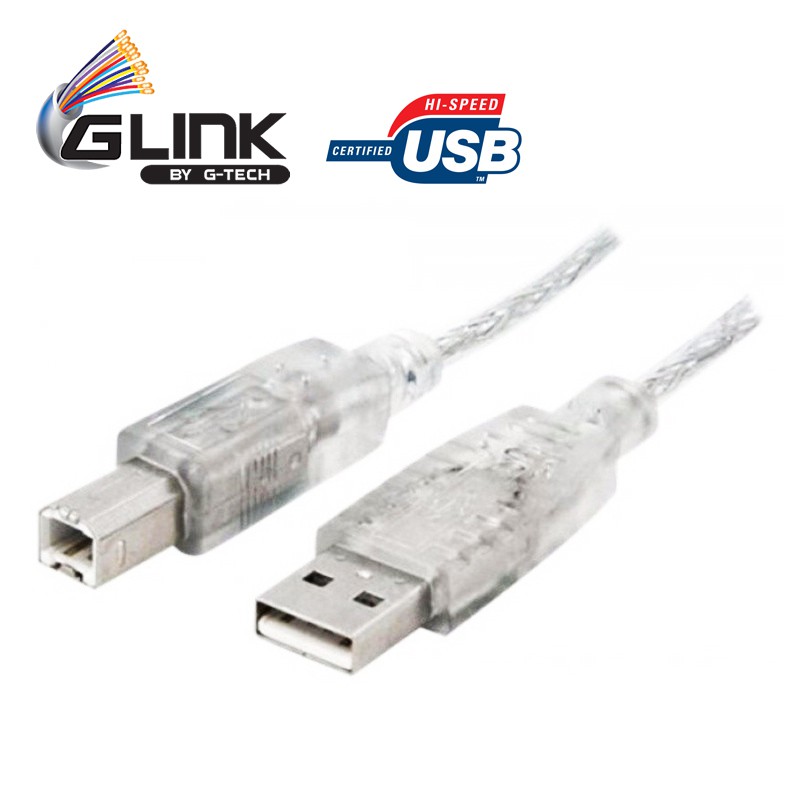 สายปริ้นเตอร์ CABLE USB PRINTER AM/BM V2.0 V3.0 HIGH SPEED GLINK *เก็บเงินปลายทางได้ | Shopee ...