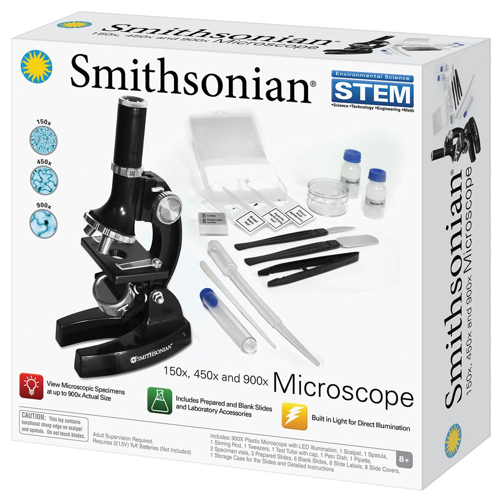 Smithsonian ของเล่นวิทยาศาสตร์ Microscope Kit | Shopee Thailand