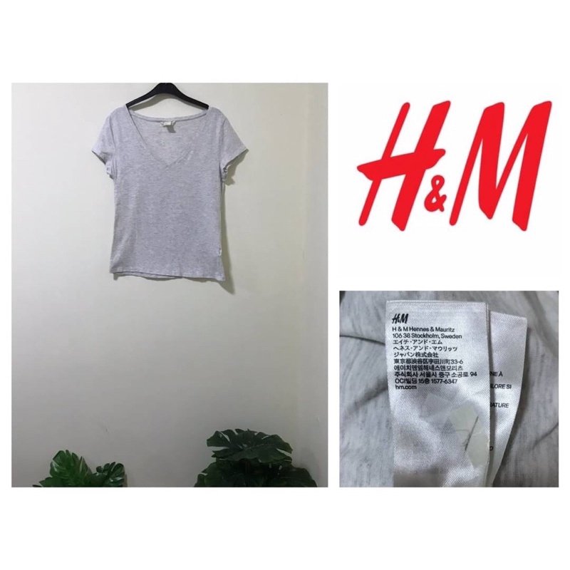 เสื้อยืดแขนสั้น แบรนด์ H&M | Shopee Thailand