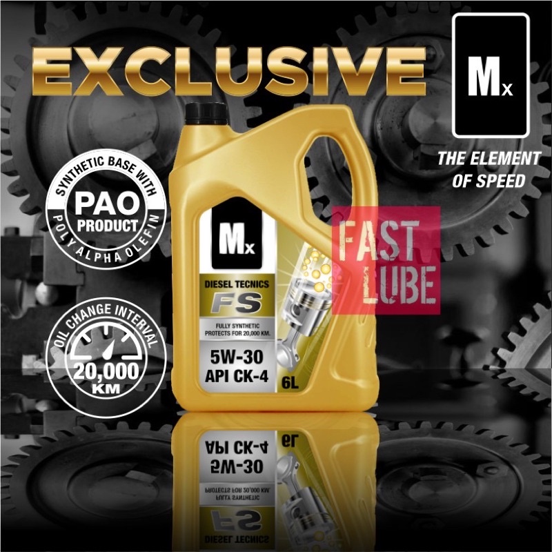 น้ำมันเครื่อง ดีเซล Mx Diesel Technics FS 5W30 / 5W40 CK-4 สังเคราะห์ ...