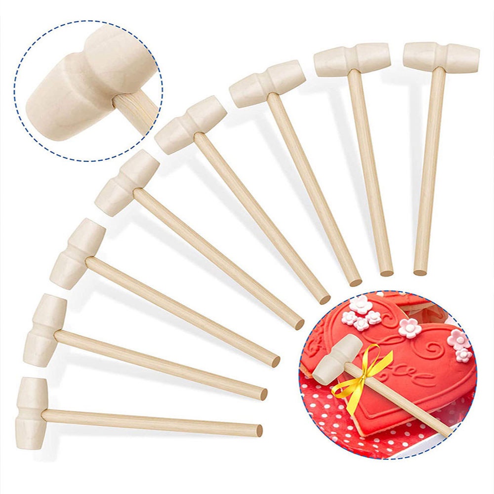 Wood Mini Hammers Knock Planet Cake Chocolate Pounding Toys Gavel ...