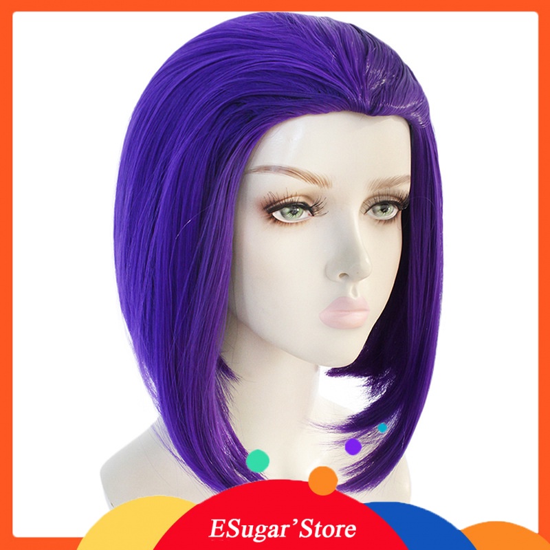 วิกผมคอสเพลย์อะนิเมะ Raven Bob สีม่วง ทนความร้อน 35 ซม. | Shopee Thailand