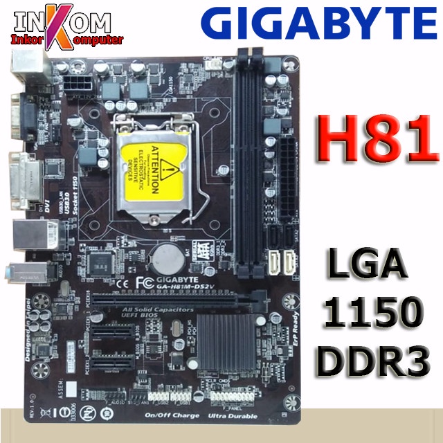 เมนบอร์ด Mobo Intel LGA 1150 H81 Gigabyte | Shopee Thailand