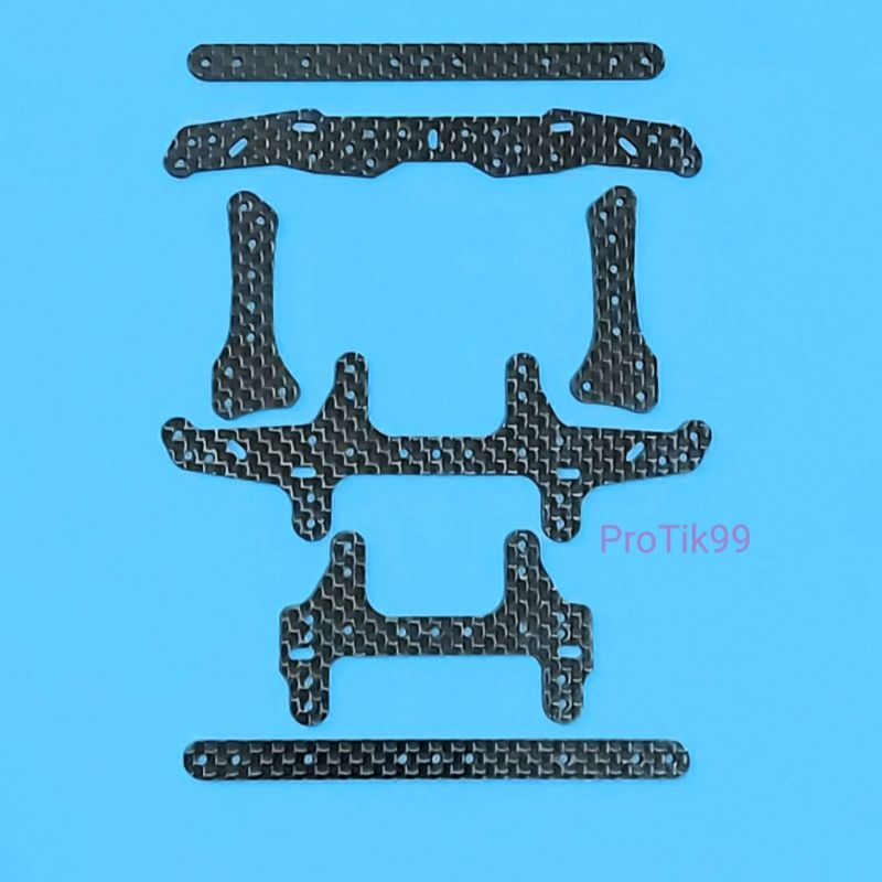 กันชน ชุดแต่ง 7ชิ้น สุดคุ้ม Standard V.1 คาร์บอน hg. สำหรับ Tamiya Mini 4wd รถ Mini4wd ทุกแบรนด์ ...