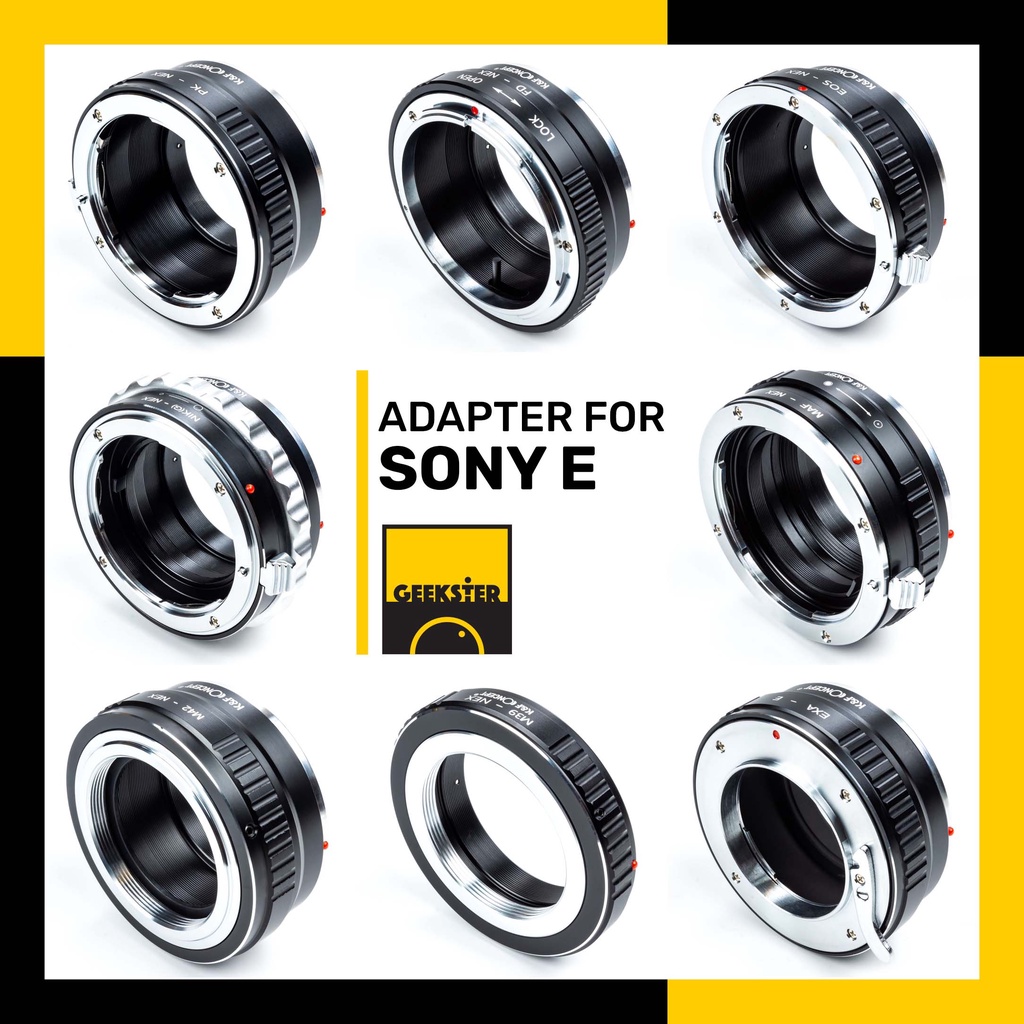 เมาท์แปลง K&F สำหรับ SONY E / FE Adapter ( NEX / M42 / NIKON F / PK / OM / MD / CY / EXA / EF ...