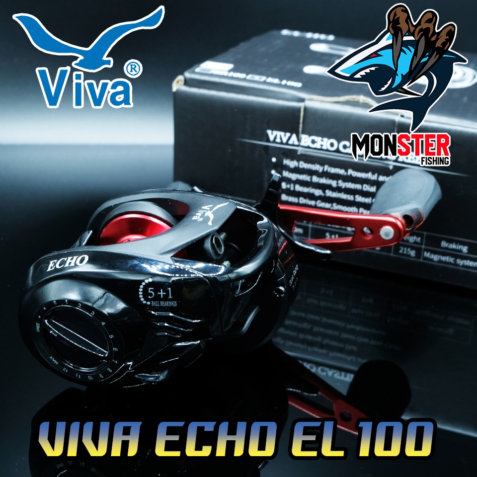 รอกหยดน้ำ วีว่า VIVA ECHO CASTING REEL ER100/EL100 (มีทั้งหมุนซ้ายและ ...