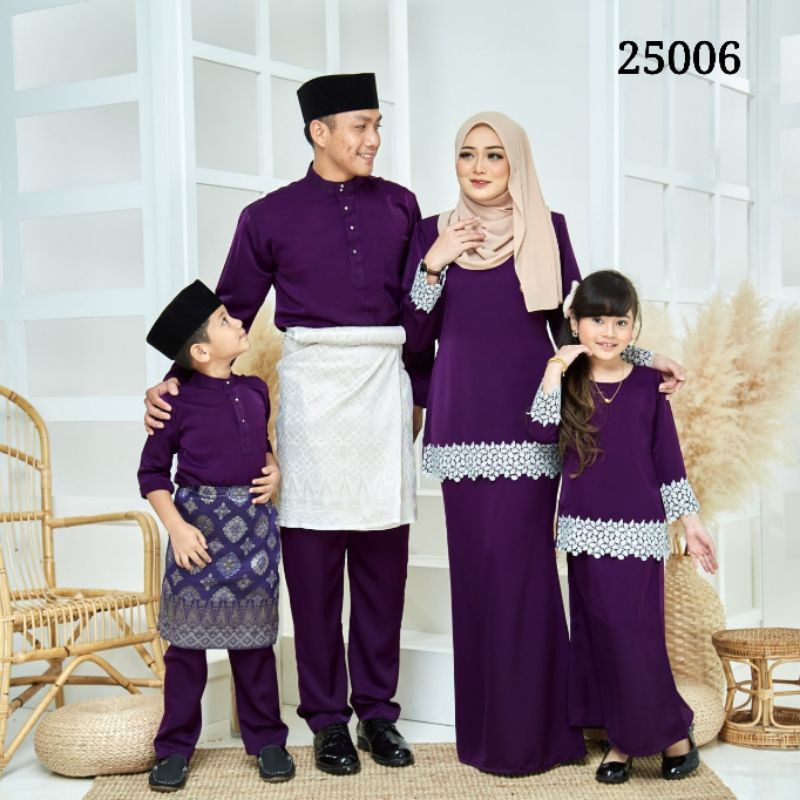 Baju Set Family Sedondon Raya Baju Melayu Baju Kurung Moden Baju Kurung ...