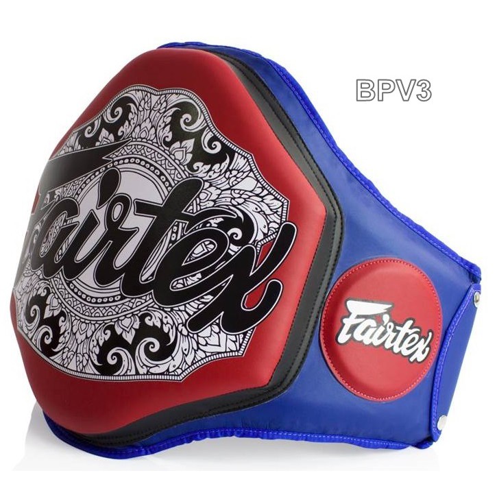 Fairtex Belly Protector BPV3 Red-Blue Training Muay Thai MMA K1 เป้า ...