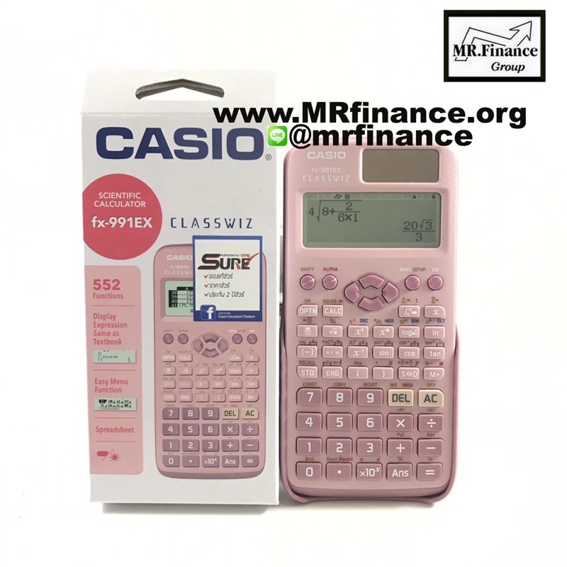 Casio fx-991EX PK สีชมพู ของใหม่ ของแท้ | Shopee Thailand