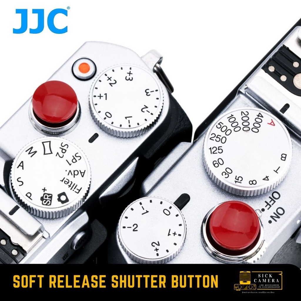 JJC ปุ่มชัตเตอร์ ทำจากทองเหลือง ️ของแต่งกล้องพร้อมส่ง Soft release shutter button | Shopee Thailand