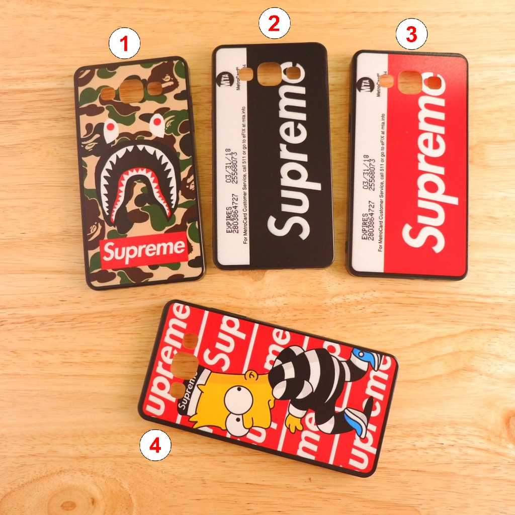Samsung A5 (2016) / A7 (2016) เคสขอบนิ่มเส้นนูน Supreme | Shopee Thailand