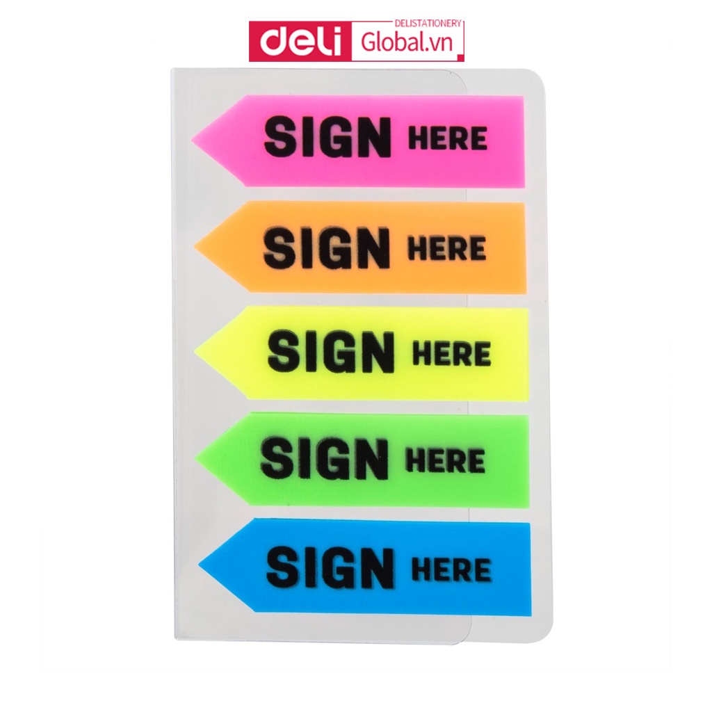 Deli Sticky Notes Set 20 แผ่น 5 สี 43x12 มม. สมุดจด Office & Study ...