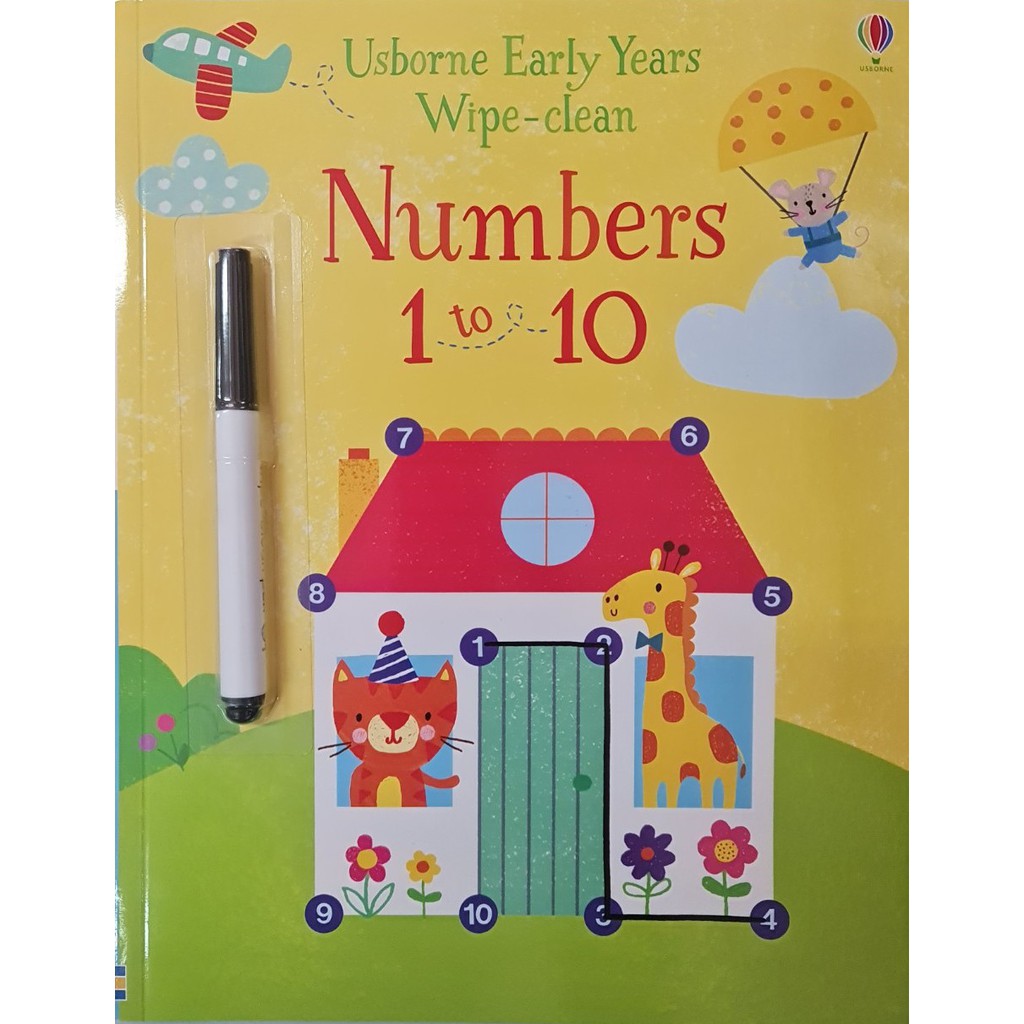 หนังสือ Usborne ชุด Wipe clean ชุดที่ 1 หนังสือเช็ดทำความสะอาดได้ พร้อม ...