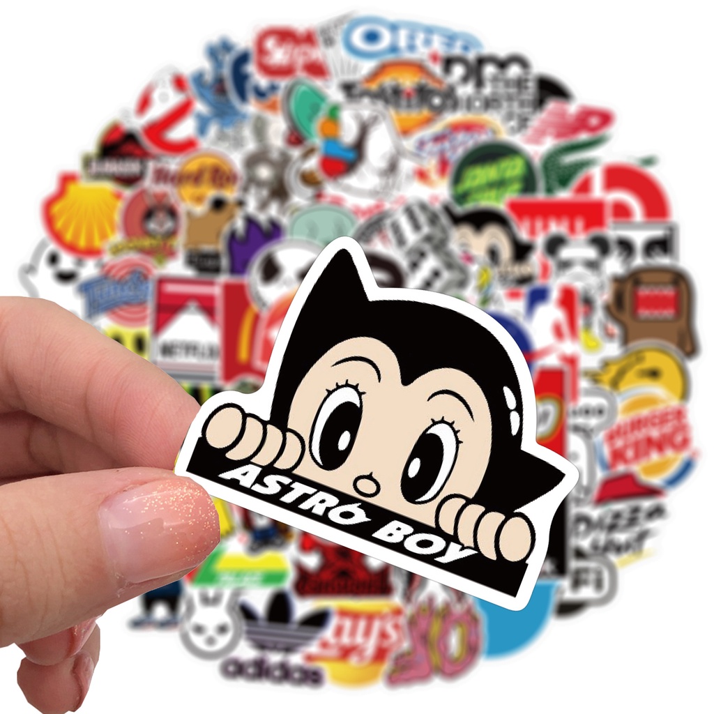 Famous logo สติกเกอร์ไดคัท Sticker LAYS NASA DIY 100แผ่น กันน้ำ ...