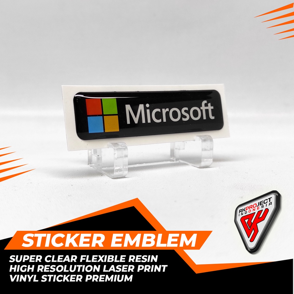 สติ๊กเกอร์ Microsoft LOGO นูน สัญลักษณ์เรซินยืดหยุ่น | Shopee Thailand