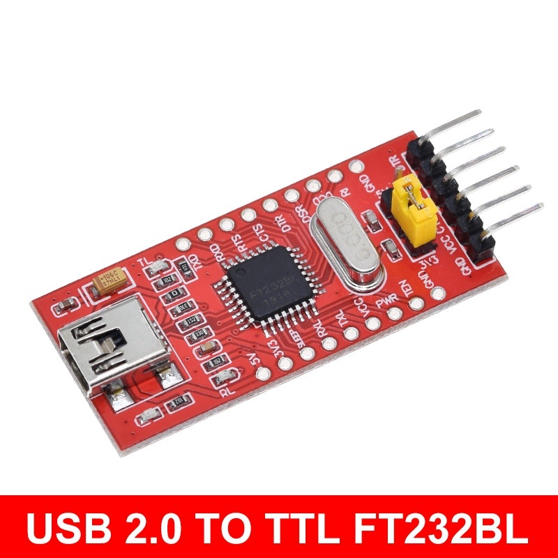 Ft232bl FT232RL บอร์ดโมดูลอะแดปเตอร์ FTDI FT232 USB To TTL 5V 3.3V ...