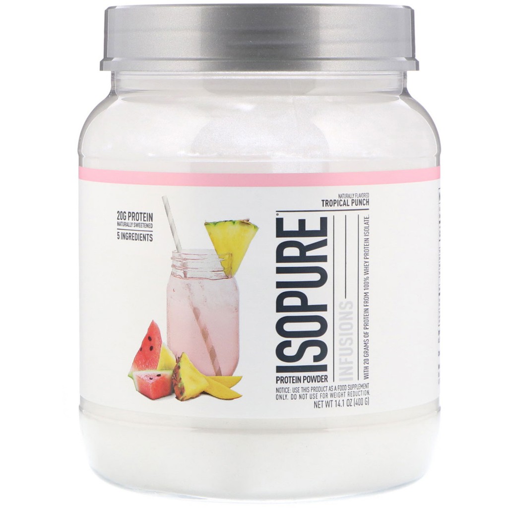 Nature's Best, IsoPure, Protein Powder Infusions, Tropical Punch, 14.1 ...
