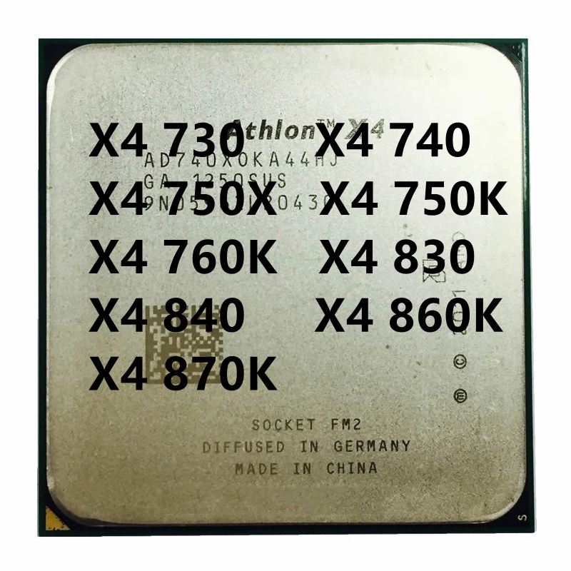 ซ็อกเก็ตโปรเซสเซอร์ CPU Athlon X4 730 740 750X 750K 760K 830 840 860K FM2 FM2 Quad Core | Shopee ...