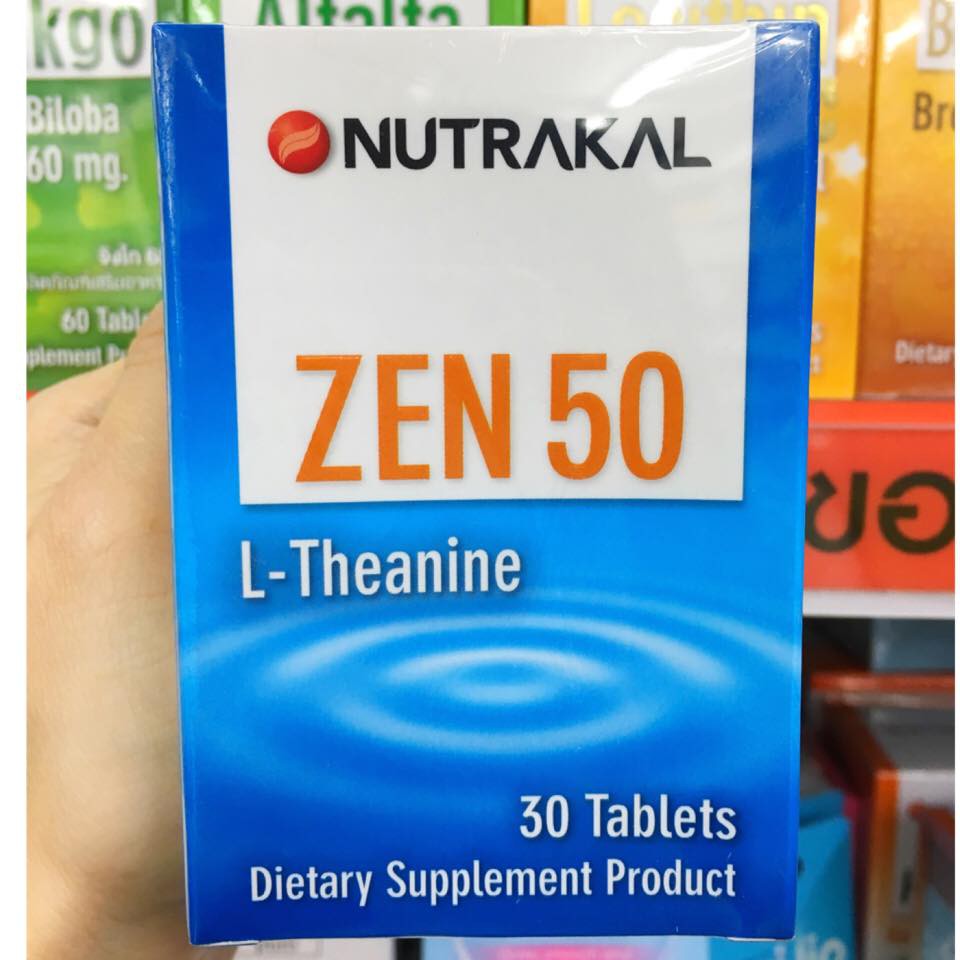 Nutrakal Zen 50 นูทราแคล เซ็น บรรจุ 30 เม็ด ช่วยให้ผ่อนคลาย คลายเครียด ...