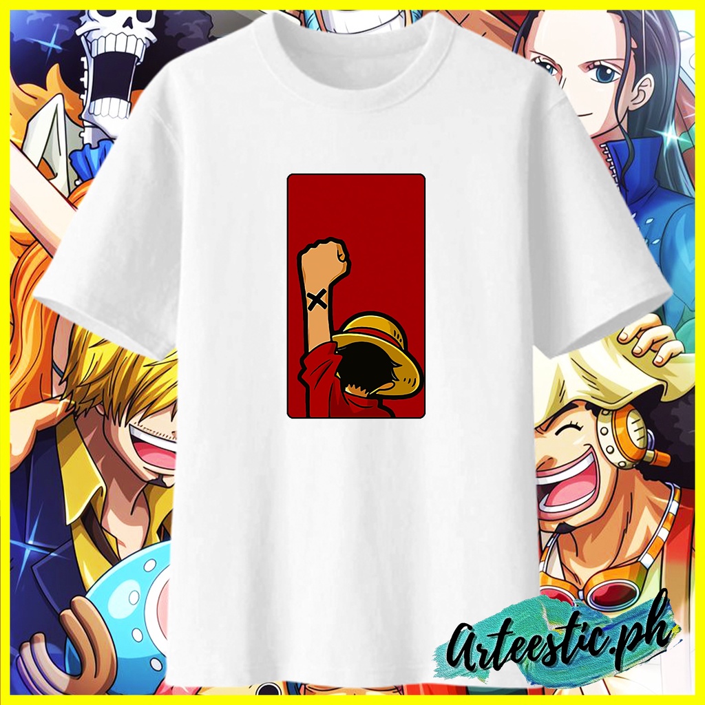 เสื้อยืด ONE PIECE 23 LUFFY NAKAMA BY ARTEESTIC.PH QUALITY COTTON ROUND ...