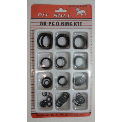 50 PCS ยางโอริง O RING PIT BULL 50-PC O-RING K1T Rubber O-Ring Kit ...