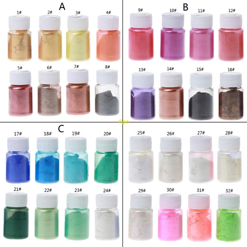 flgo 8 Colors 10g Resin Colorant Powder Mica Pearlescent Pigments Kit ...