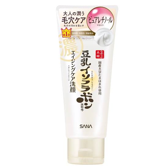 SANA NAMERAKAHONPO WRINKLE CLEANSING WASH N 150 G / โฟมทำความสะอาดผิวหน้าและเครื่องสำอาง ลดเลือน ...