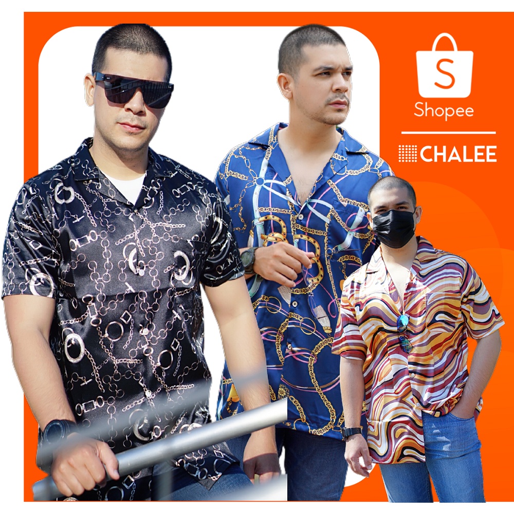 CHALEEเสื้อฮาวายผ้าซาติน ผ้าเนื้อบางเบา นิ่มใส่สบาย | Shopee Thailand