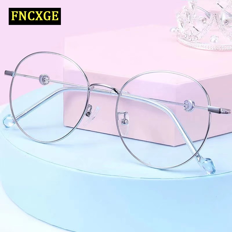 FNCXGE แว่นสายตาสั้น -0.1 ถึง -4.0กรองแสง ป้องกันแสงสีฟ้า สไตล์เกาหลี | Shopee Thailand