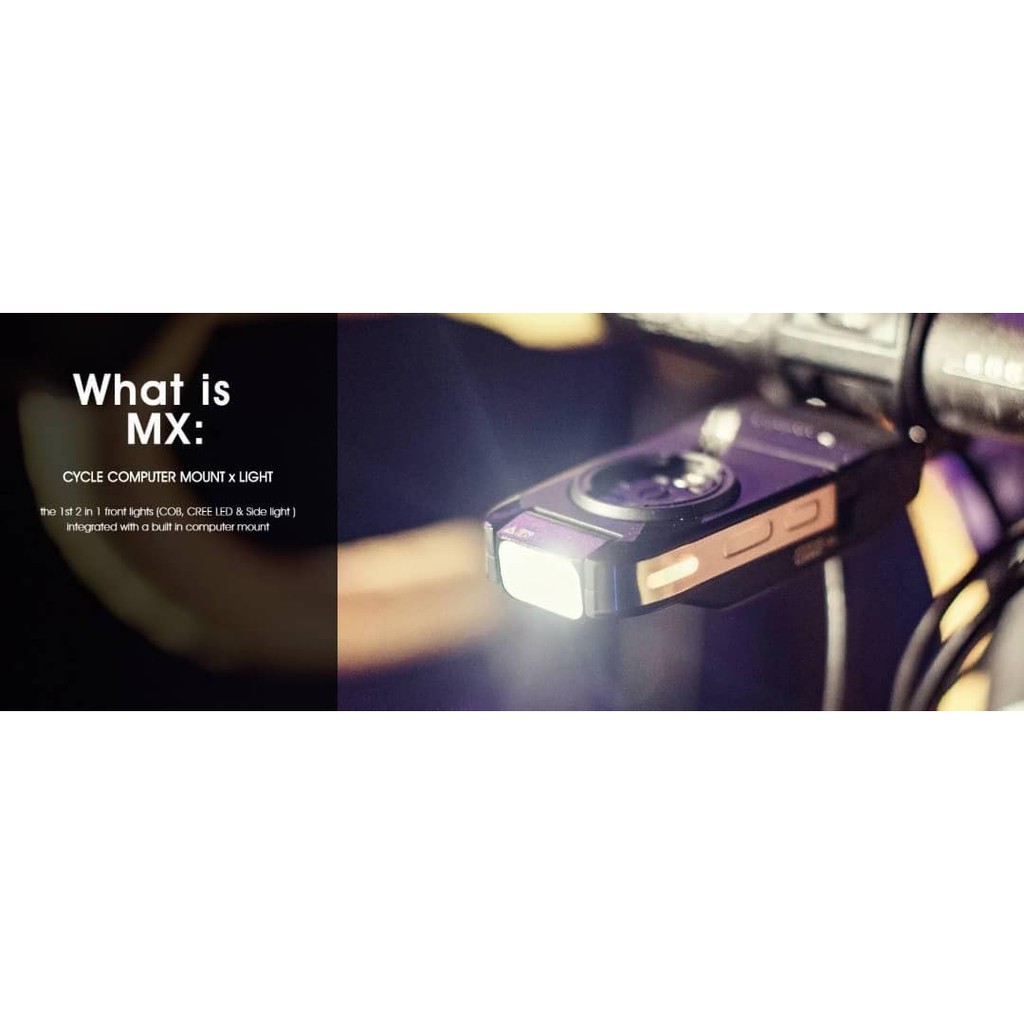 MOON MX 2 in 1 ไฟหน้าแบบใหม่ ติดไมล์ Garmin Bryton Cateye บนไฟได้ด้วย ...
