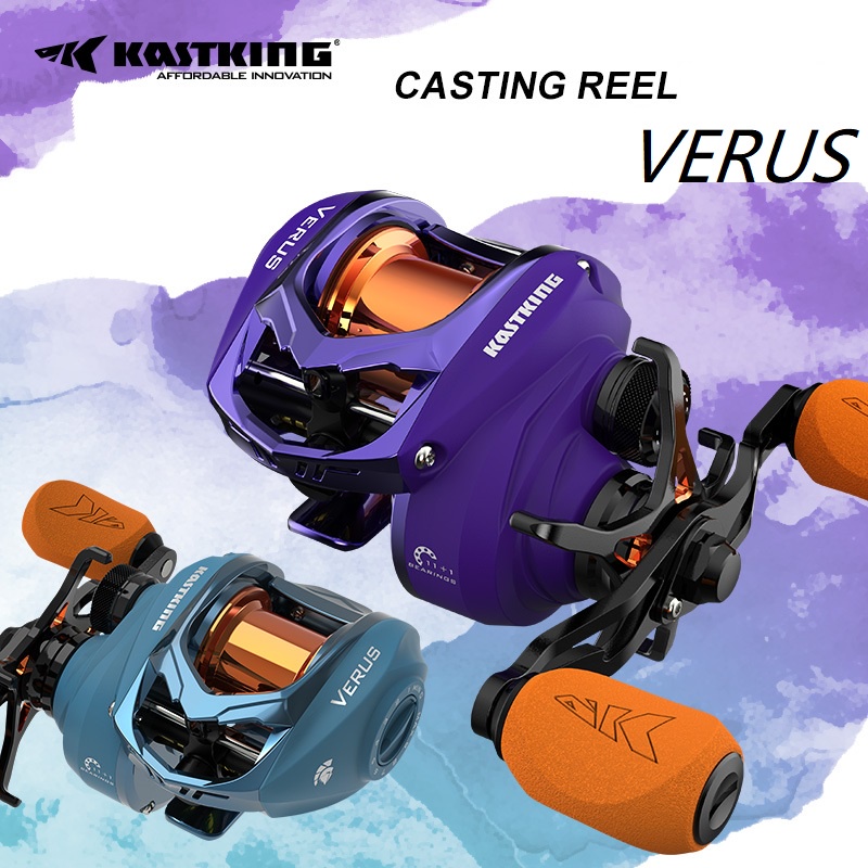 Kastking Verus Ultra Smooth Baitcasting Reel 149g น้ําหนัก 8KG ลากสูง ...