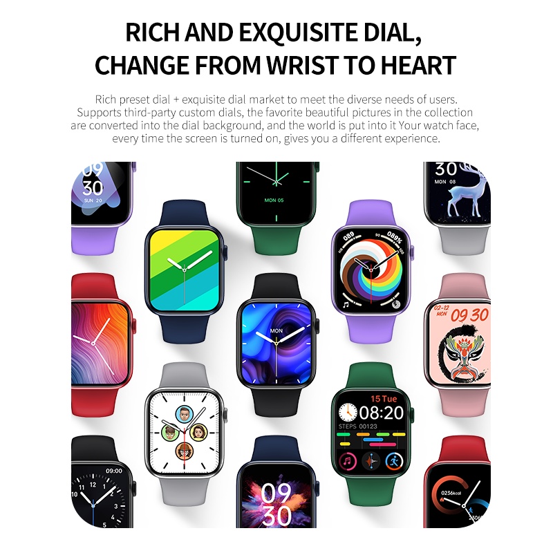 ℡Original HW56 Plus Smartwatch Men 44MM Wireless charging Bluetooth ...