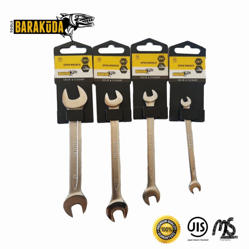 Pas KEY 6 - 14 MM OPEN WRENCH CRV BARAKUDA TOOL | Shopee Thailand