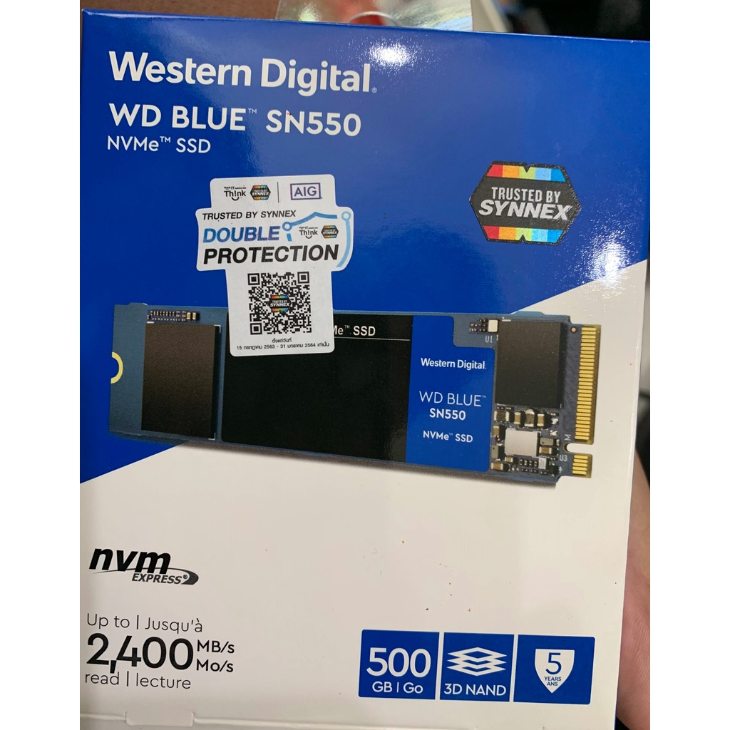 WD BLUE SN550 NVME SSD 500GB 2400MB/s | Shopee Thailand