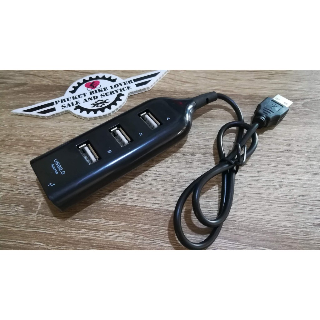 USB Hub 4 port สำหรับต่อพ่วงอุปกรณ์ usb เช่น printer, flashdrive กล้อง ...
