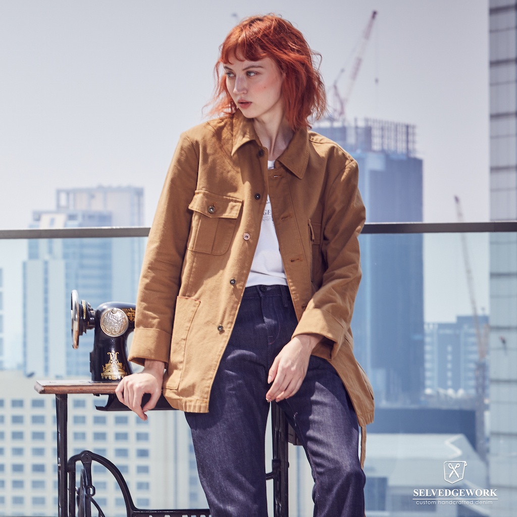 Selvedgework Khaki Overcoat Origin | Shopee Thailand