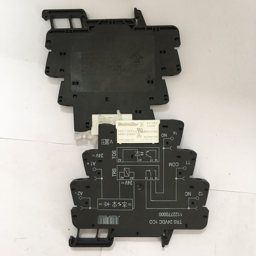 "WEIDMULLER"STAMDARD ALL-OR-NOTHING RELAY Model :TRS 24VDC 1CO : Part ...